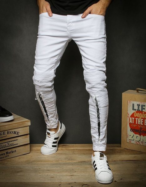 MODERNÉ PÁNSKE BIELE RIFLE | TopModa.sk