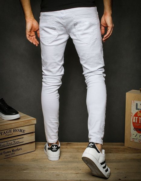 MODERNÉ PÁNSKE BIELE RIFLE | TopModa.sk